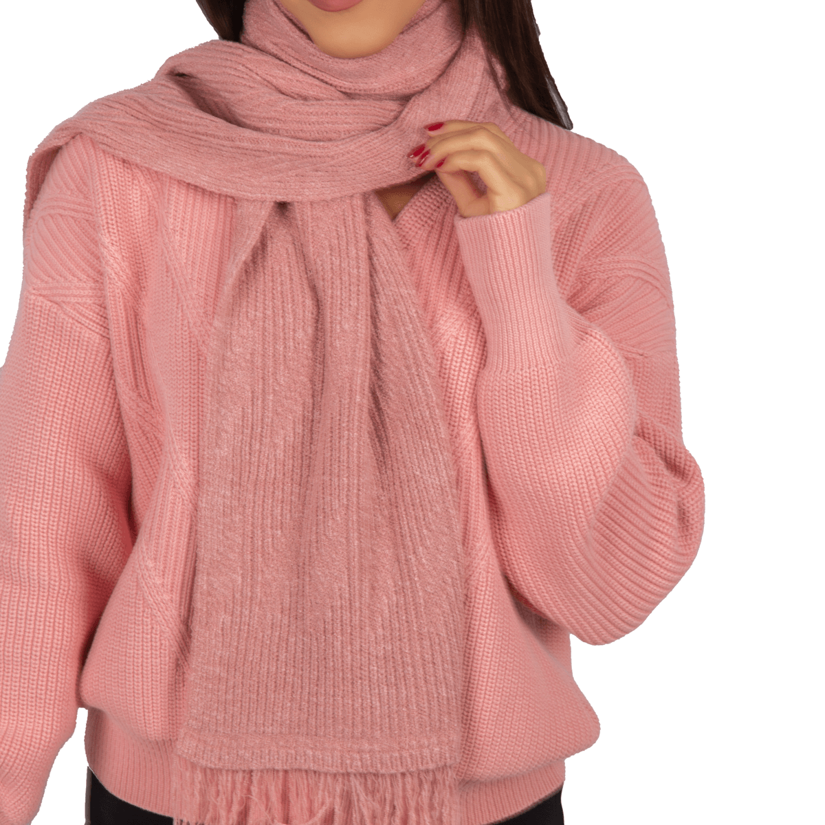 Cachecol Inverno Feminino Basico Trico - Tchê Inverno